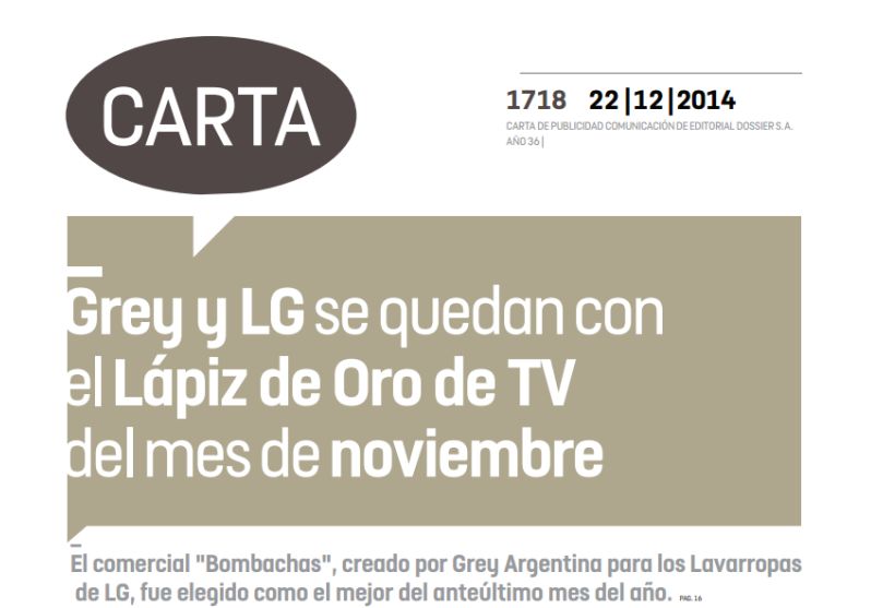 Esta semana en Carta de Publicidad - DossierNet