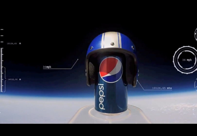Pepsi lanzó una lata a la estratósfera - DossierNet